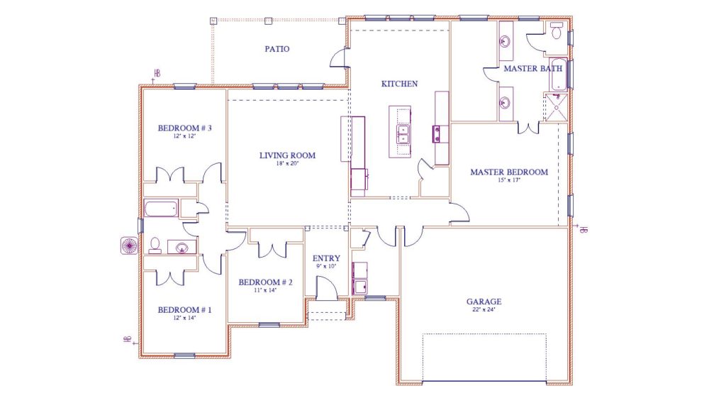 Christensen Floor Plan | Abshire Building Group